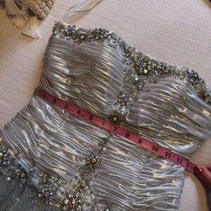 Party Time | Dresses | Silver Prom Dress Statement Dress | Poshmark